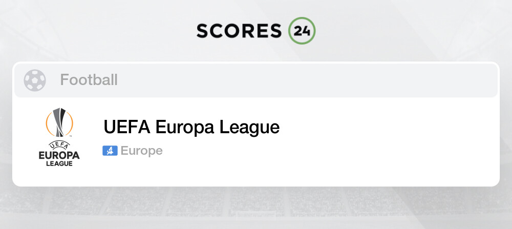 Europa League Fixtures & Live Results - Soccer