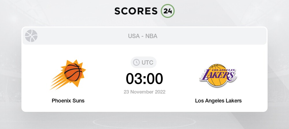 Phoenix Suns vs Los Angeles Lakers Prediction on today 23 November 2022 Basketball