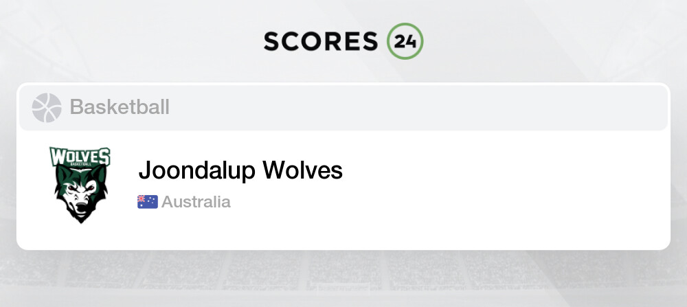 Joondalup Wolves Fixtures, Predictions, Schedule and Live Results ...