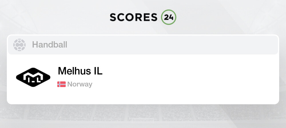 Melhus IL Fixtures, Schedule and Live Results Handball Norway