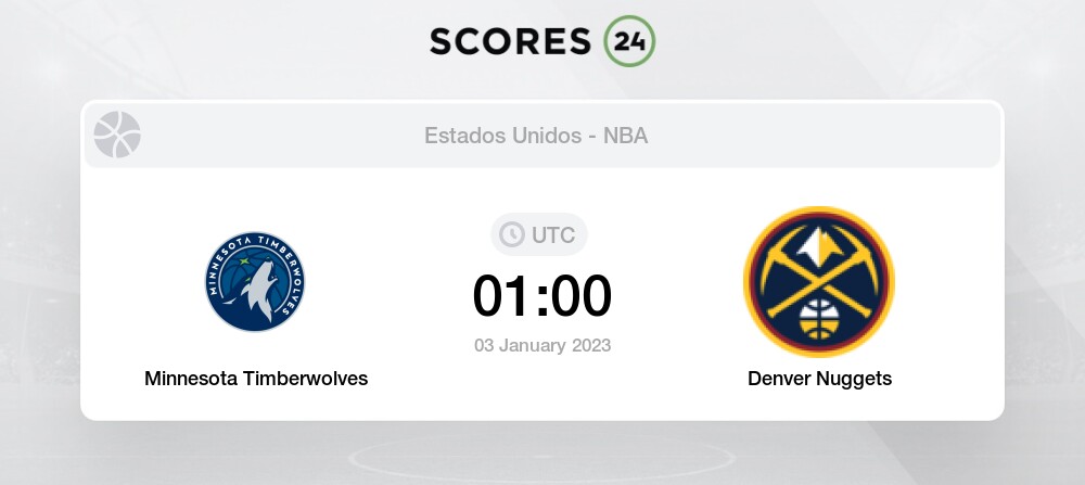 Minnesota Timberwolves Vs Denver Nuggets Pronóstico Para Hoy 3 Enero